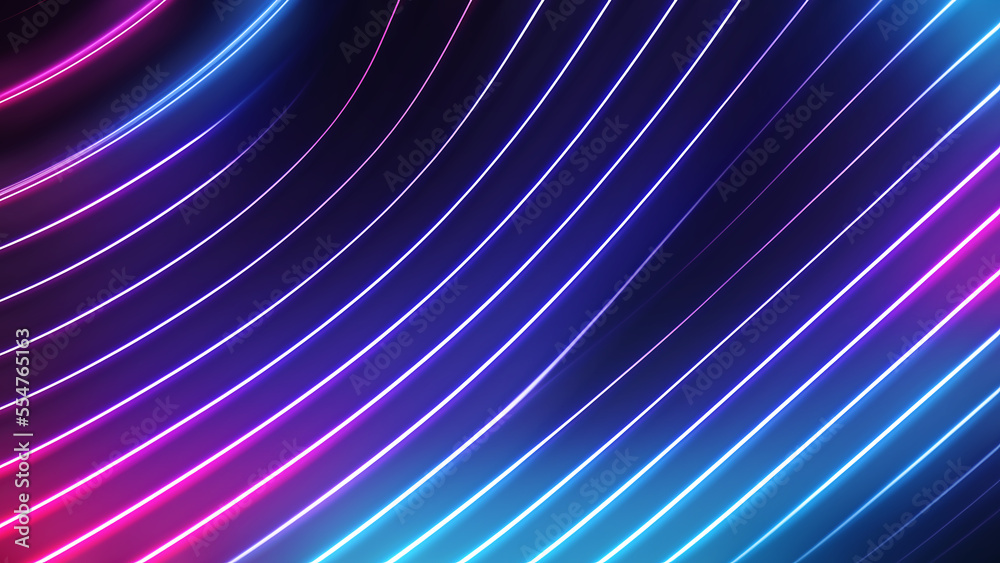 Abstract neon purple backgrounds featuring wave-like neon lines ...