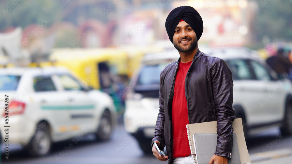 boy going college Studying with Using A Textbook stock photo Sikhism ...