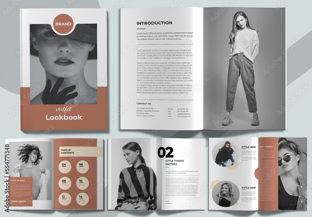 Lookbook Design Template Stock Template | Adobe Stock
