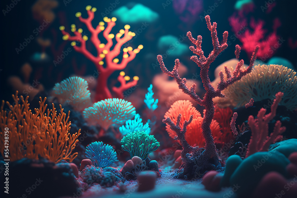 Colorful Coral Reefs Wallpaper