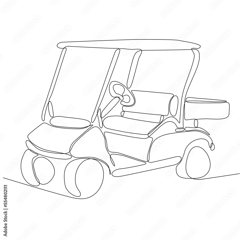Golf Cart Sketch