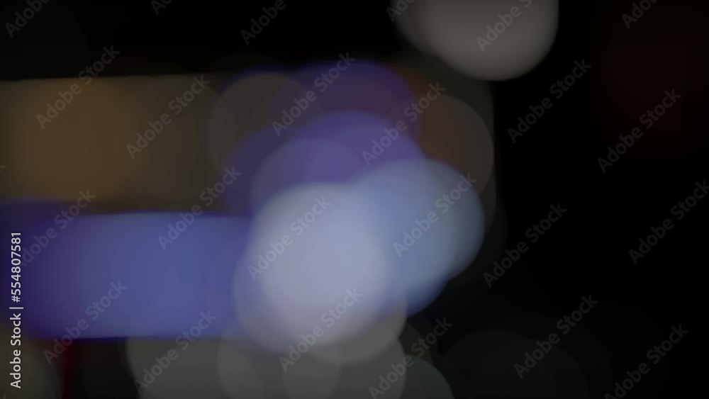 Fire emergency blue flare lights overlays at the night. Fire truck ...