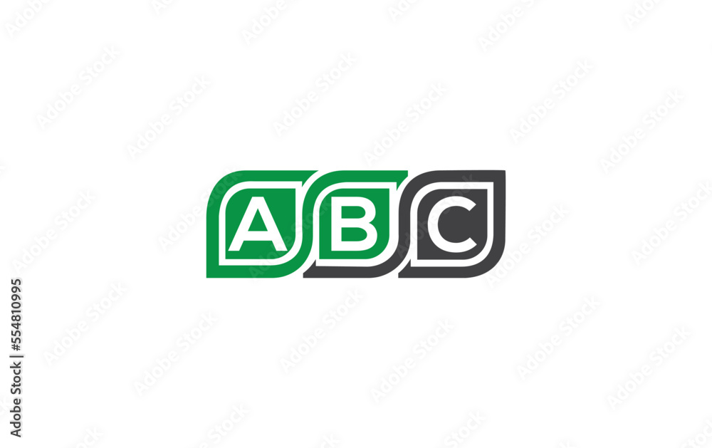 Leaf box board for any text. Text artboard space vector and abc logo ...