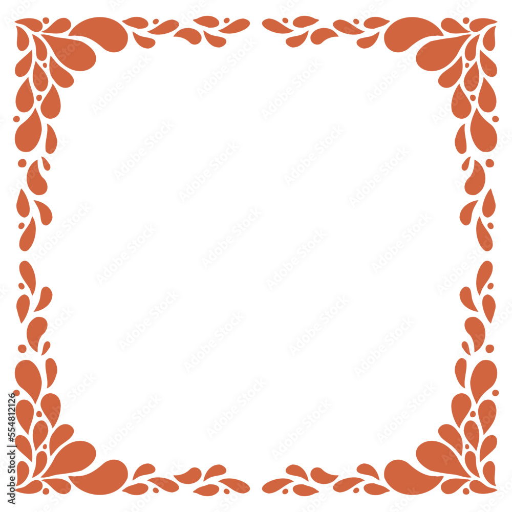 Decorative border frame vector png Stock Vector | Adobe Stock