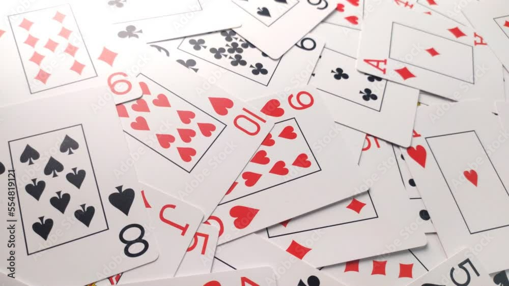 Playing cards background 4k stock footage Stock Video | Adobe Stock