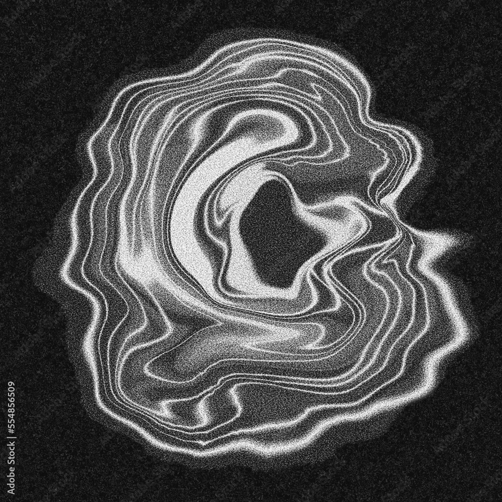 Black and white abstract blob science marble data diagram with vintage ...