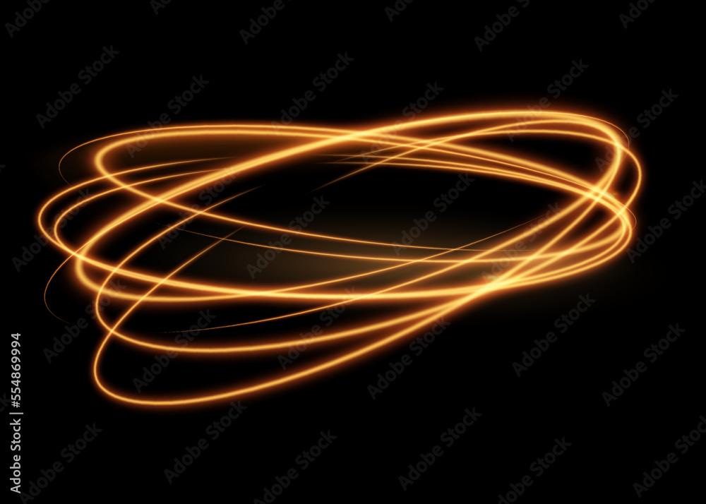 Vetor de Spiral effect, sparkle magic swirls and energy light spiral ...