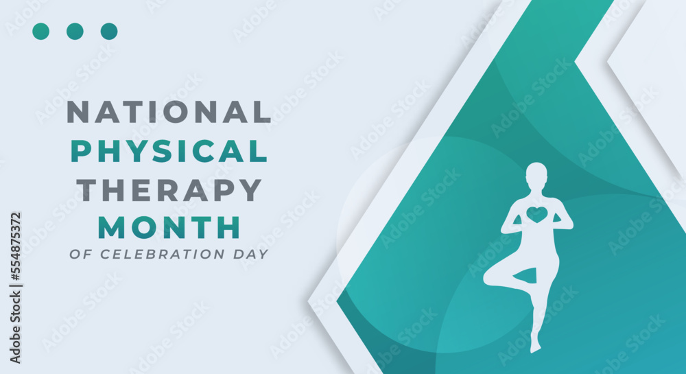 Happy Physical Therapy Month Celebration Vector Design Illustration for ...