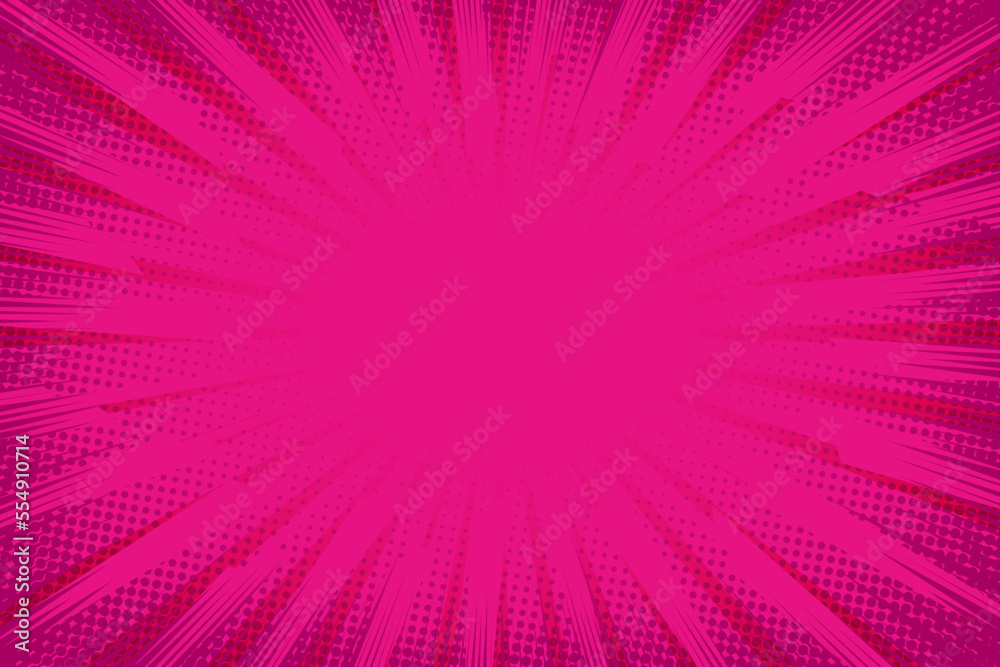 Comic background. Pop art texture. Starburst cartoon style. Anime ...