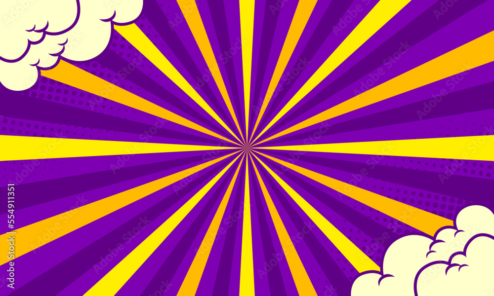 Cartoon burst comic purple background design Stock Vector | Adobe Stock