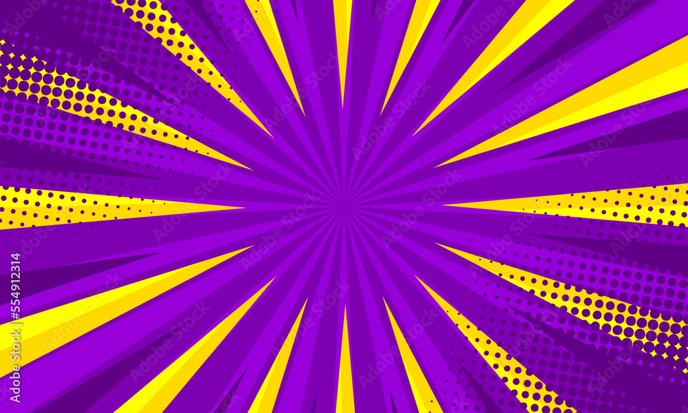 Cartoon burst comic purple background design Stock Vector | Adobe Stock