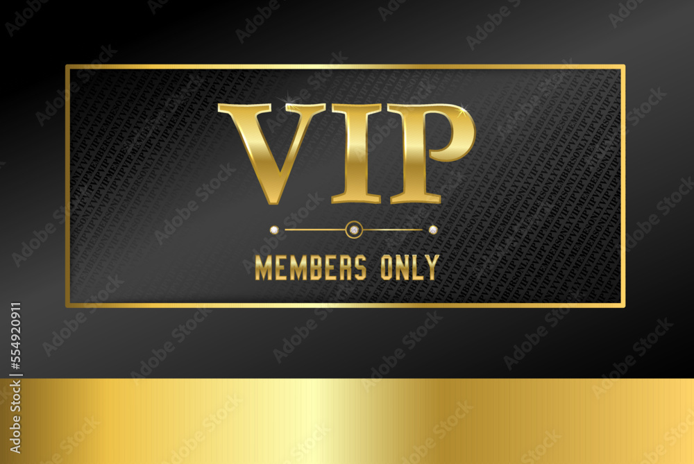 luxury gold and black premium vip card for club members only Stock ...