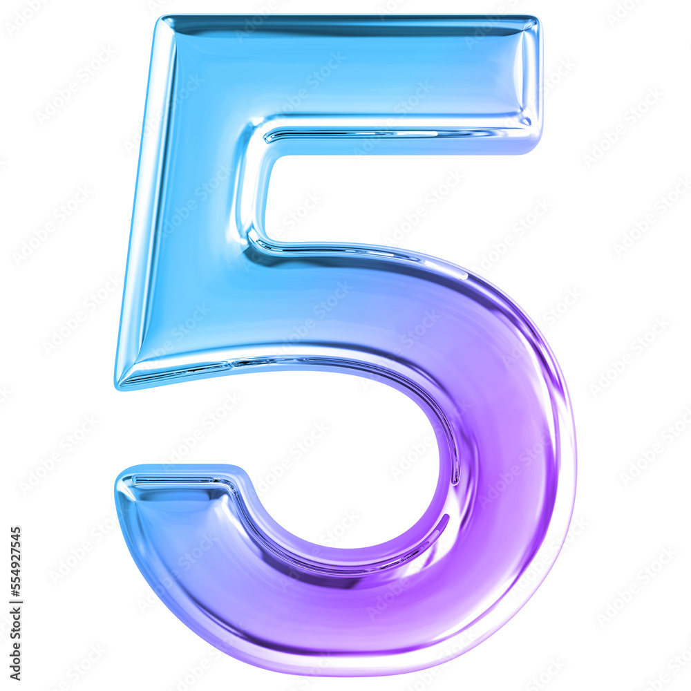 Number 3D Rendering Stock Illustration | Adobe Stock