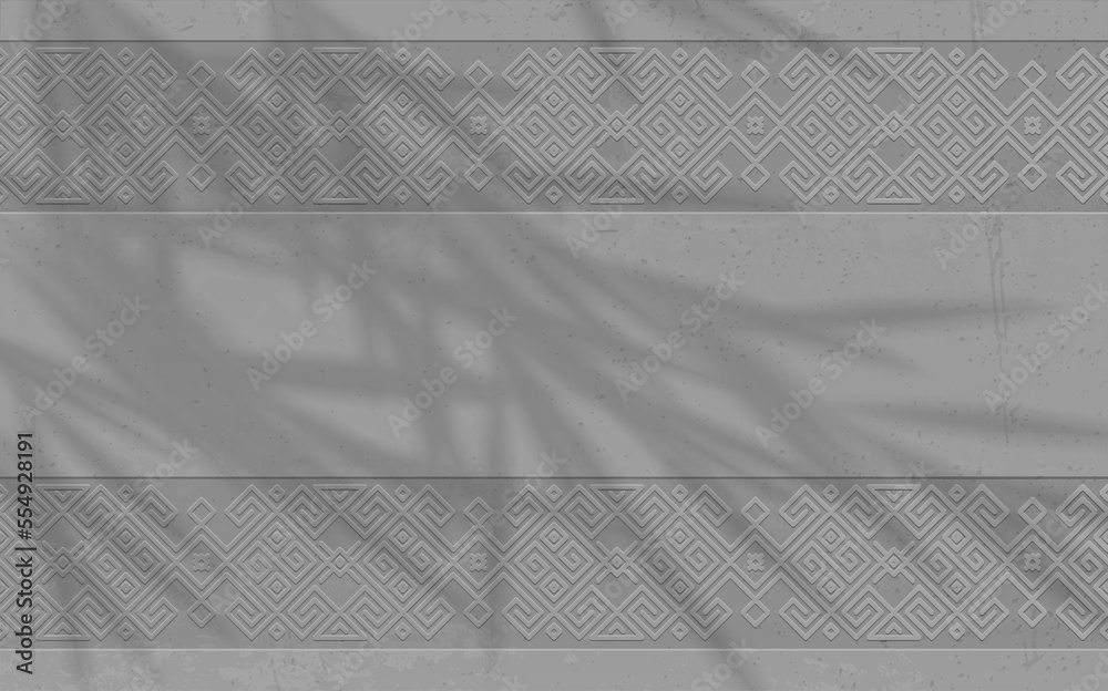 Vector grunge rough gray concrete background with viking epic ...