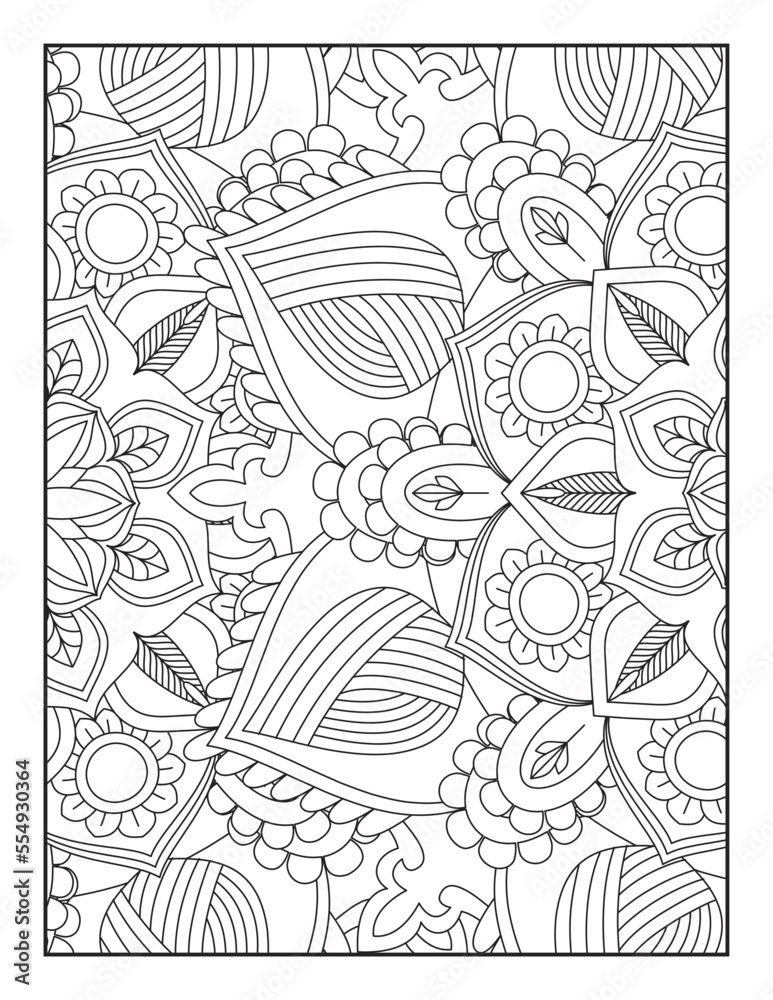 Flower Mandala Coloring Page ,Floral Coloring Pages, Coloring Pages ...