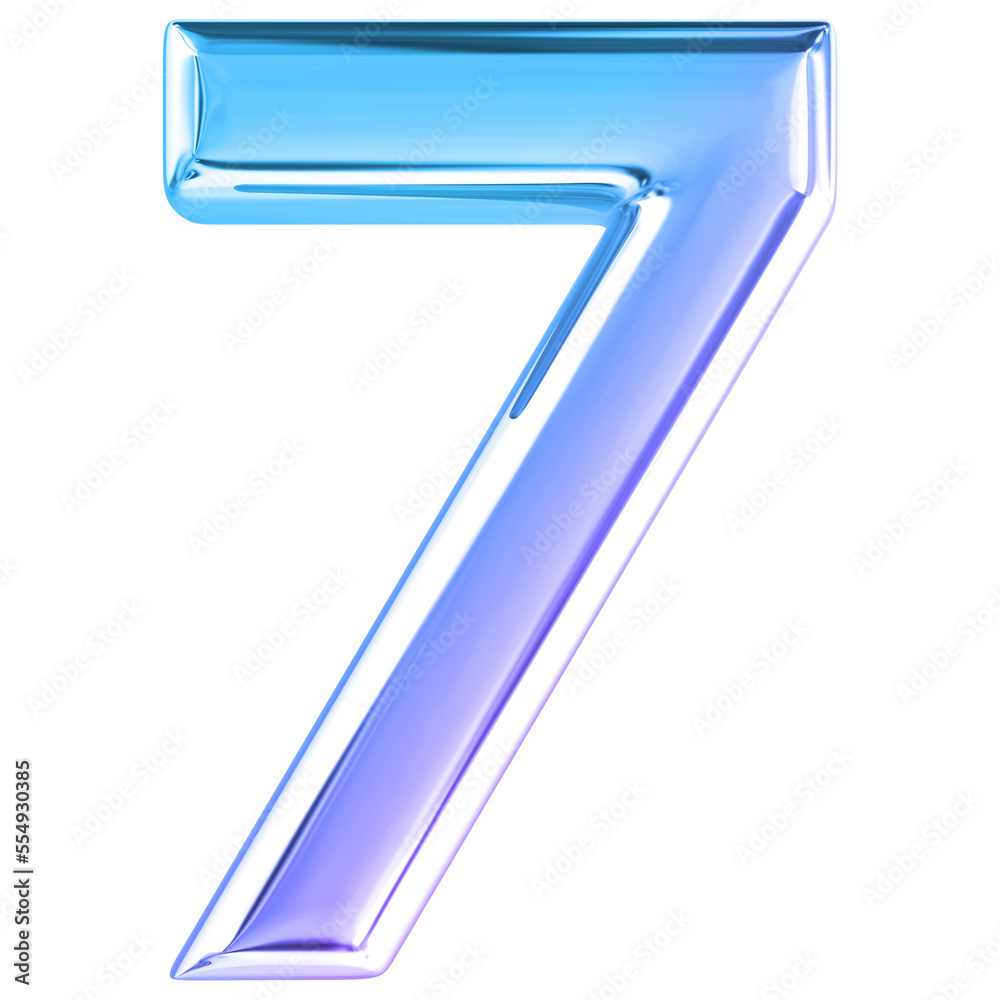 Number 3D Rendering Stock Illustration | Adobe Stock