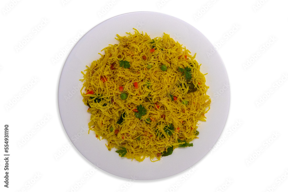 Homemade healthy tasty vermicelli semiya upma semolina popular south ...