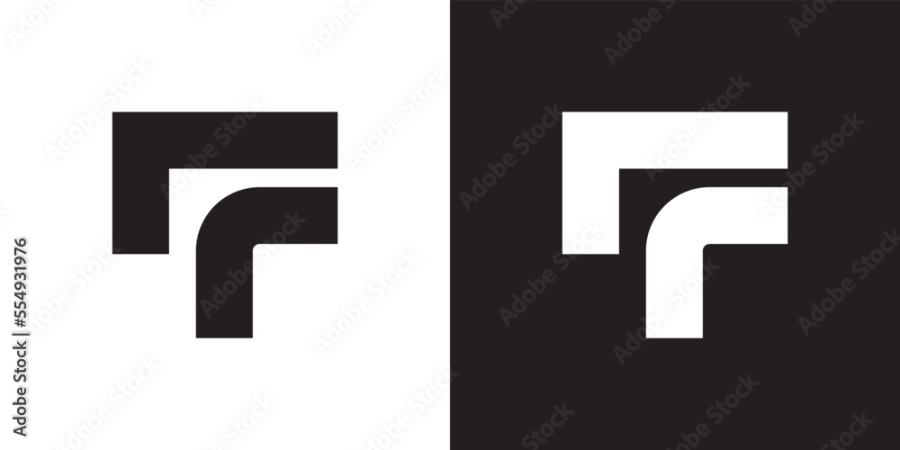 Vecteur Stock Minimal FL logo. Icon of a LF letter on a luxury ...