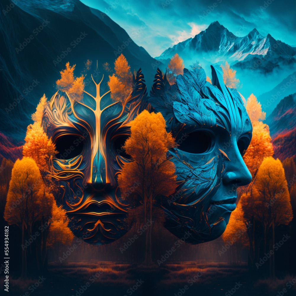 Identity expressed in an alternative way via masks. Multiple masks ...