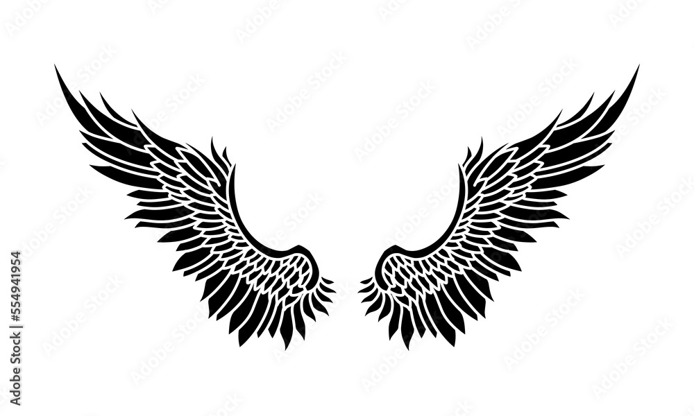 Tribal Fallen Angel Wings