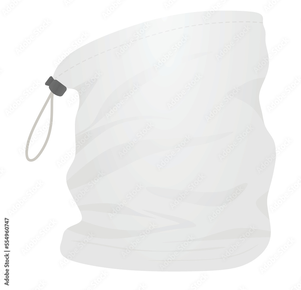 White neck scarf. vector illustration Stock Vector | Adobe Stock