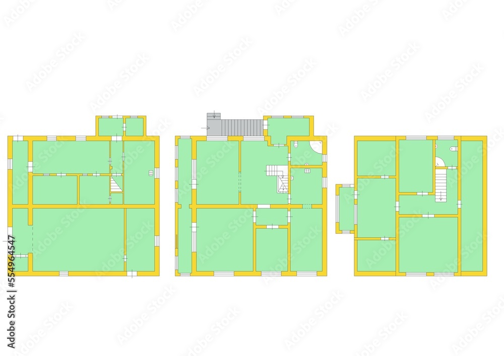 Floor plan overhead top view. Architect designer concept idea ...