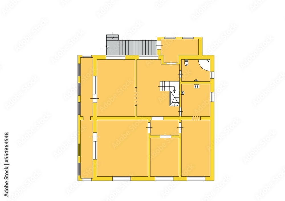 Floor plan overhead top view. Architect designer concept idea ...