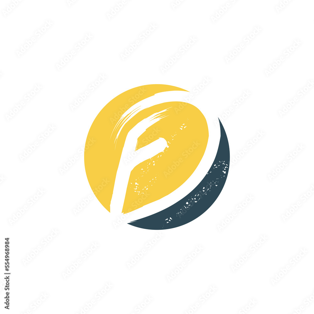 Elemen templat desain ikon logo huruf F, huruf sederhana F logo. Stock ...