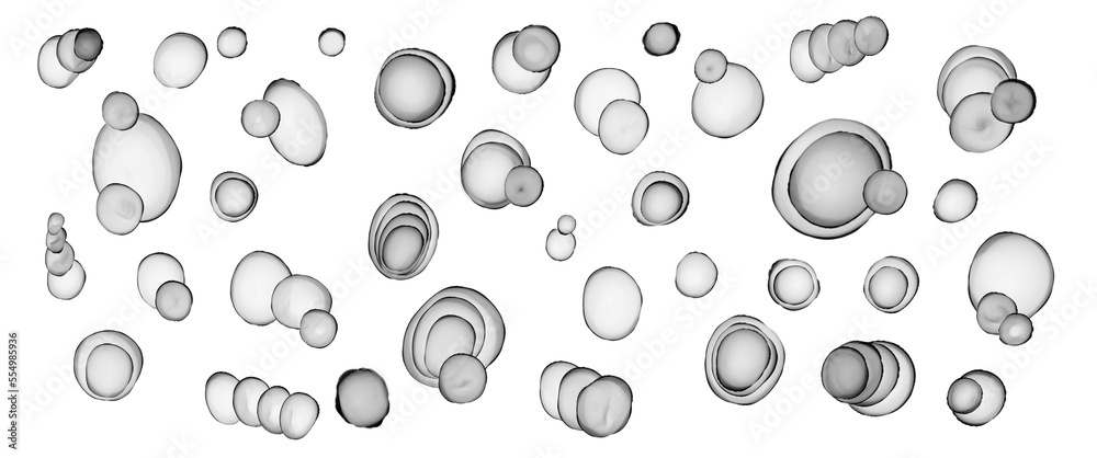Black bubbles texture, isolated object overlay, Monochrome abstract ...