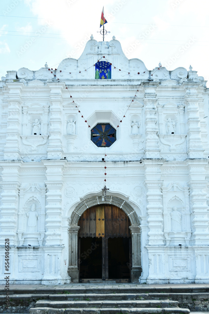 Fachada del Templo de Nuestra Señora de Santa Ana, aldea Santa Ana en ...