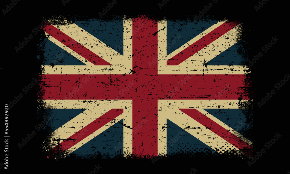 Uk distress flag vector Stock Vector | Adobe Stock