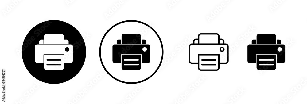Print icon vector illustration. printer sign and symbol Stock Vector ...