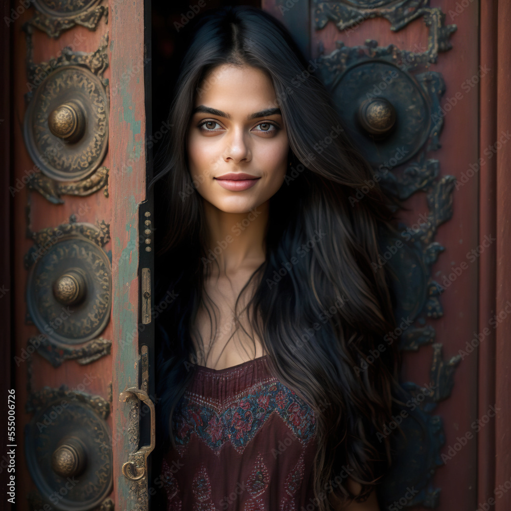 Beautiful Indian Woman Created With Generative Ai Technology