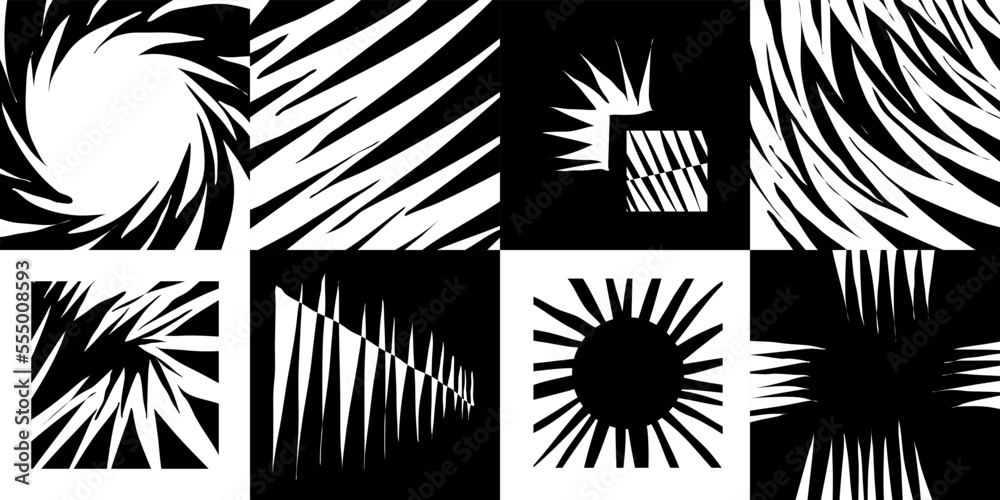 Hand drawn abstract art or symbol with simple bold geometric shape ...