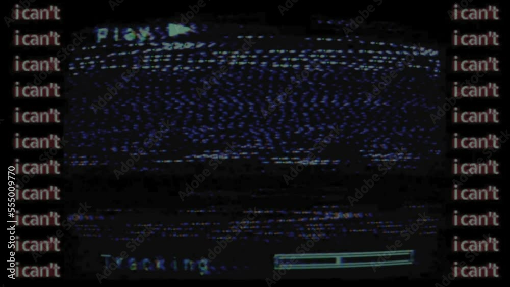 VHS 90s animation glitch, Reverse sign, arrow sign, VHS noise texture ...