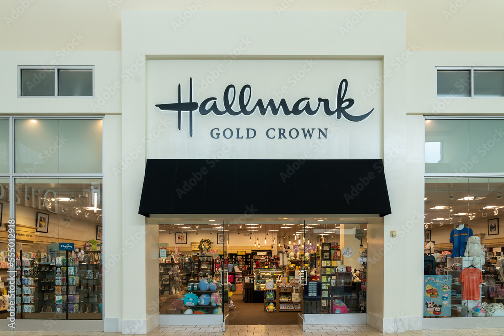 Houston, Texas, USA - March 6, 2022: A Hallmark store at a shopping ...