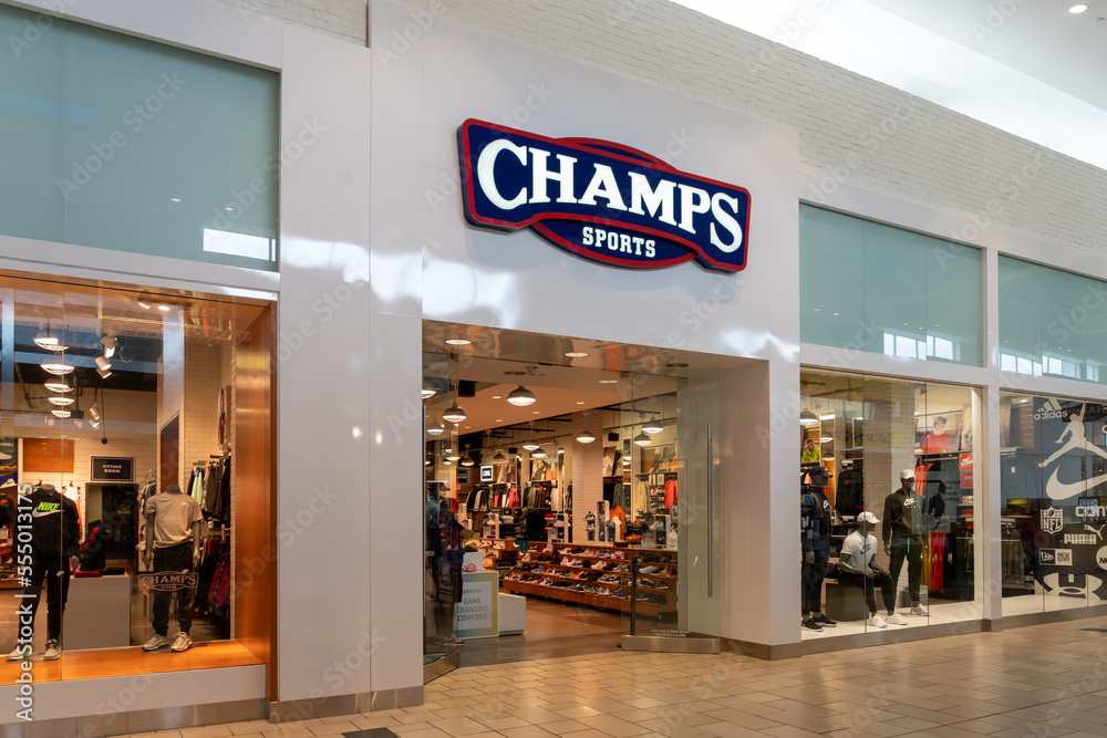 Houston, Texas, USA - March 6, 2022: A Champs store at a shopping mall ...