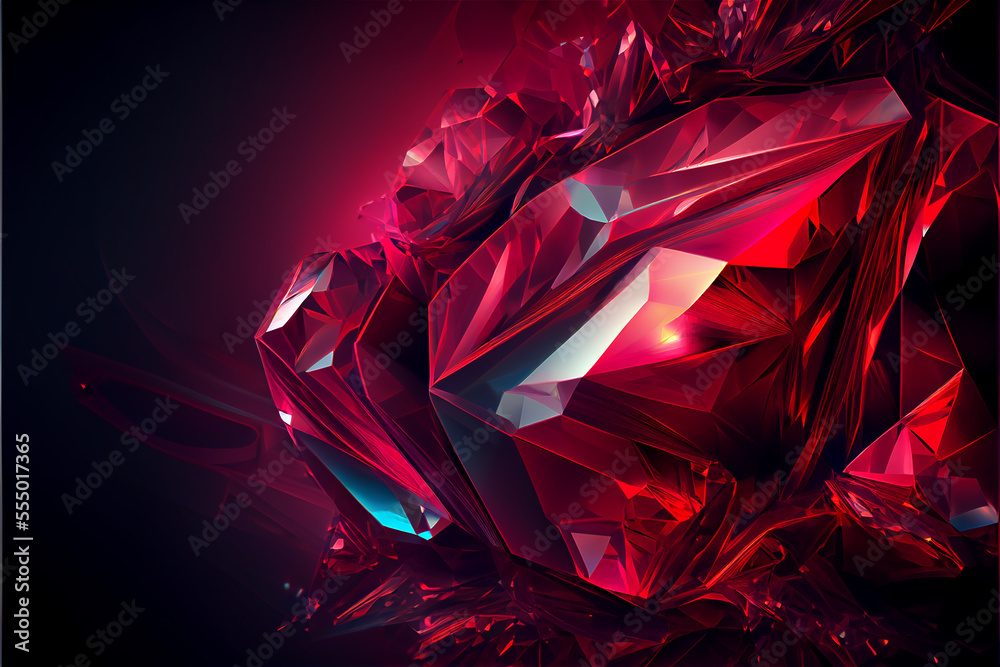 abstract ruby background showing a red crystal surface Stock ...