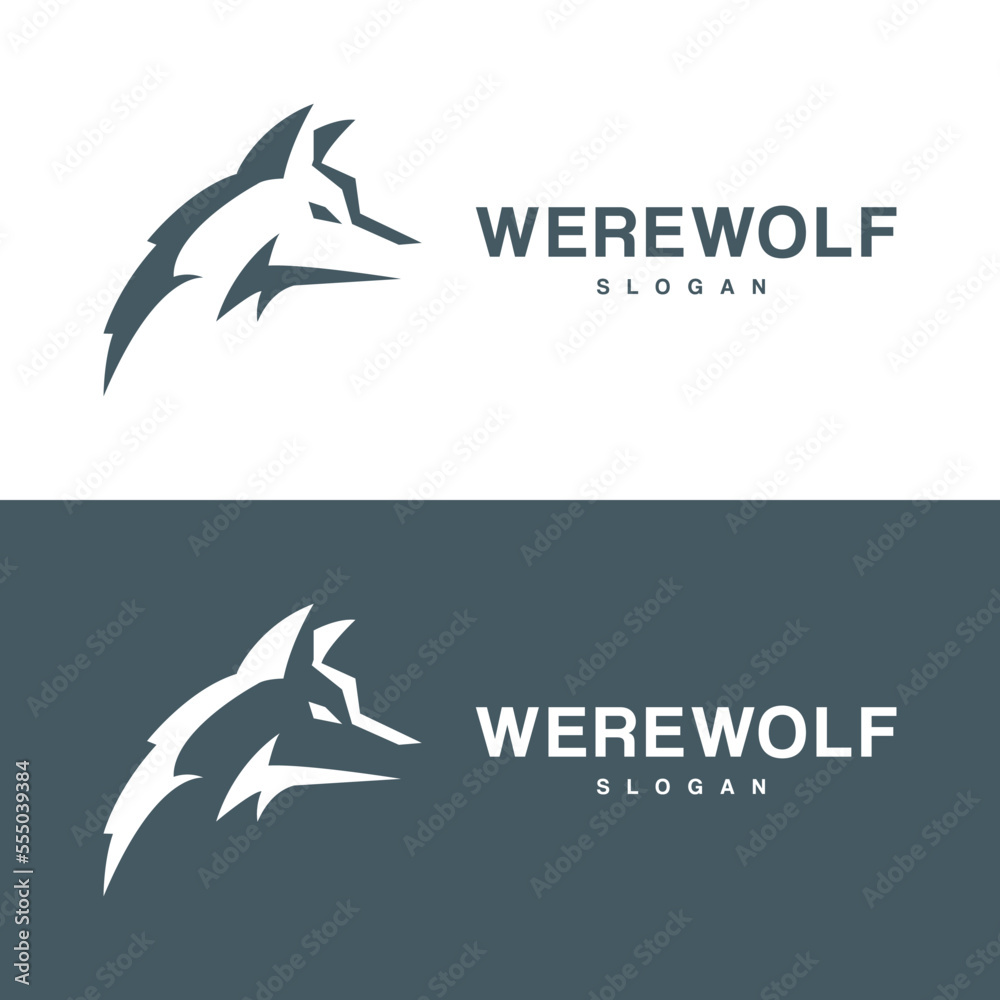 Vintage wolf mascot logo design vector Stock Vector | Adobe Stock