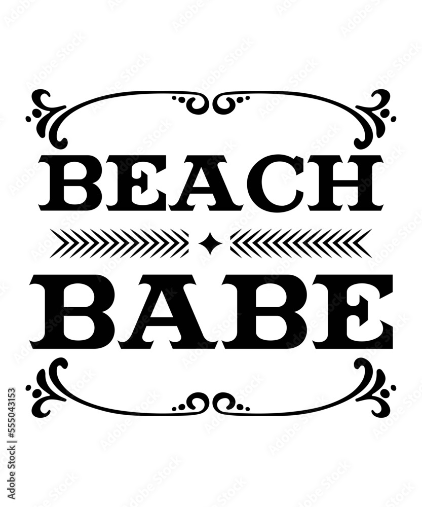 Vetor do Stock: Summer Beach Bundle SVG, Beach Svg Bundle, Summertime ...