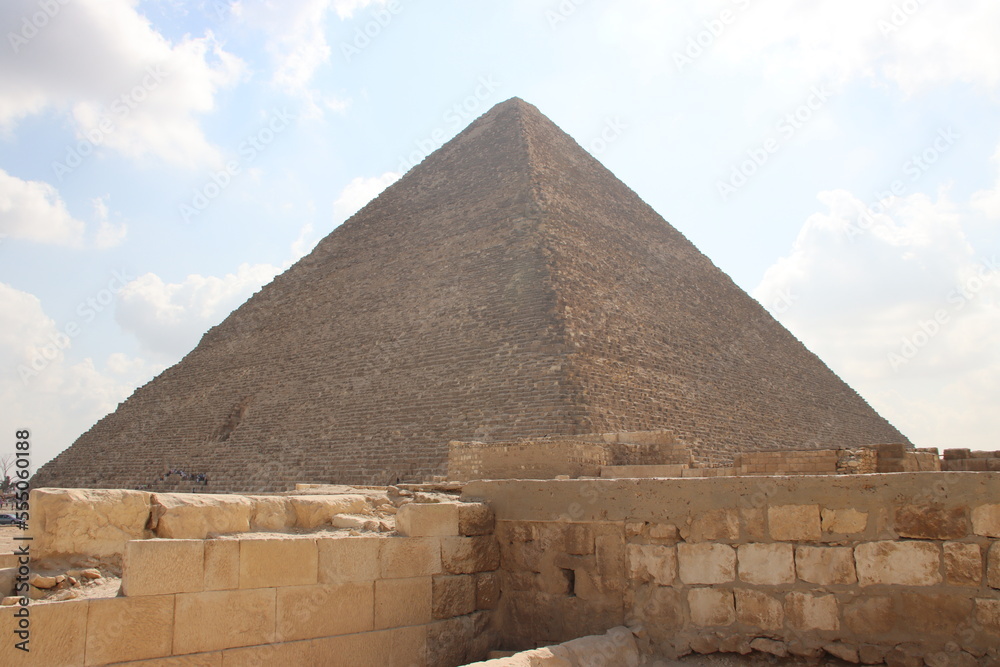 King Cheops' Great Pyramid (Khufu), Giza Pyramid complex, Cairo, Egypt ...