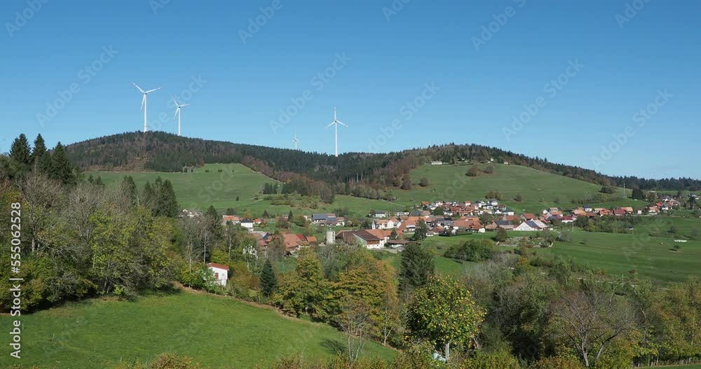 Black Forest landscapes in Southern Germany. Gersbach, village in ...