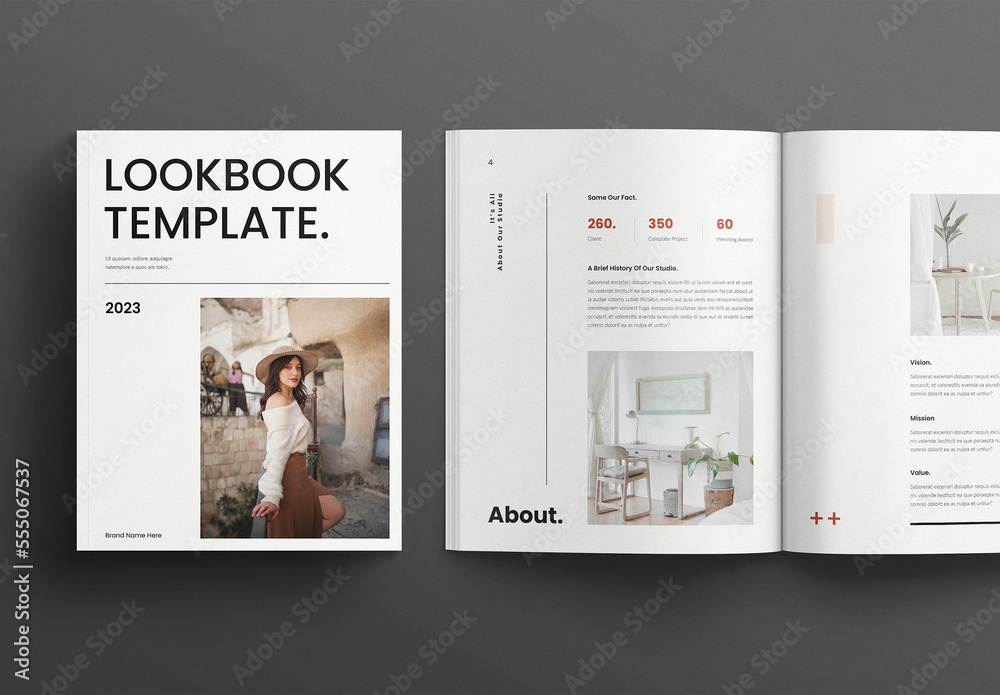 Lookbook Brochure Template Stock Template | Adobe Stock