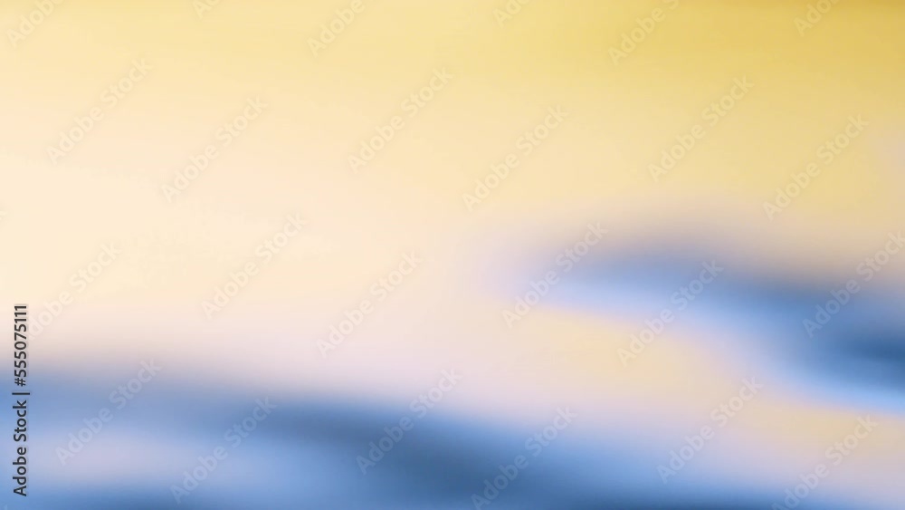Water surface yellow and blue texture with clean ripples and wave ...
