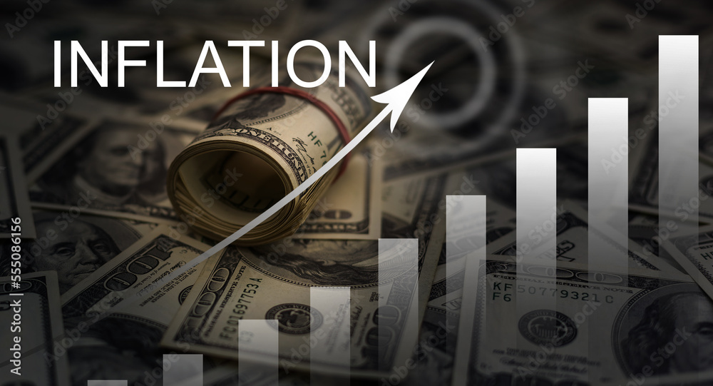 Poster financial graph inflation 2023 and dollars – Wall Art | UkPosters
