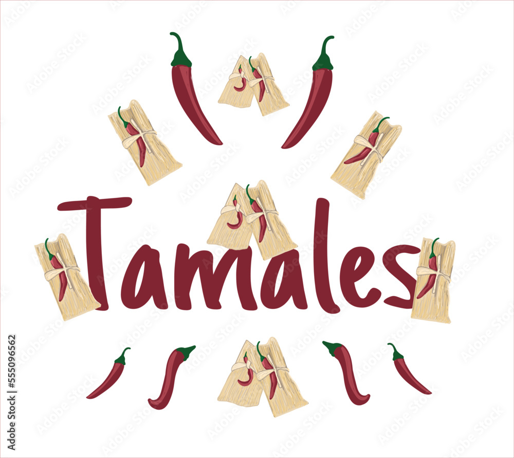 Tamales mexican food vector. Best Mexican Dishes. Latin american food ...