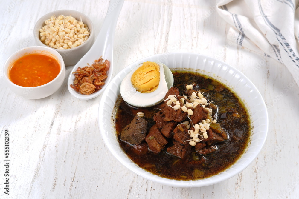 Rawon is Beef Black Soup Originally from East Java, Indonesia.served ...