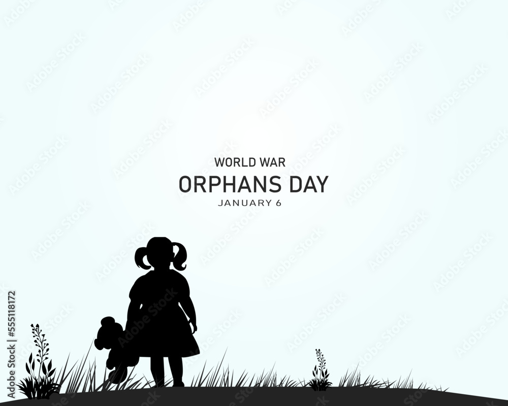 world war orphans day. 6 January. world day of war orphans holiday ...