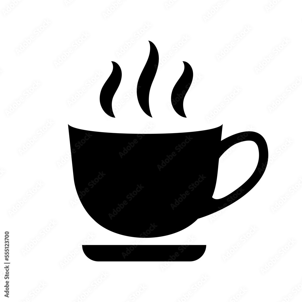 Icono de taza de café. Bebida caliente. Té. Ilustración vectorial Stock ...