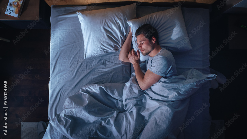 Man Sleeping From Above
